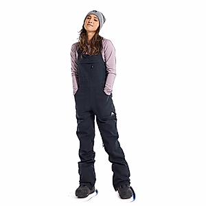 Burton Women's Avalon 2L Stretch Bib Pants (Short), True Black, M