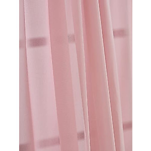 QueenDream 10ft x 10ft Backdrop Curtain for Bridal Shower Dusty Rose Chiffon Background Drapes Sheer Baby Shower Party Decorations