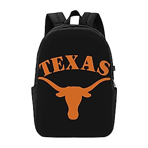 VNCXCNCN I Love TEXAS Laptop Backpack Classic Backpack Band Elements Travel Backpack Sports Backpack With USB port