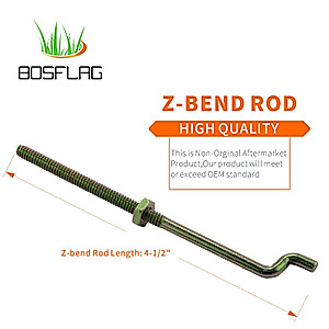 BOSFLAG 2 Pack 946-0897 Auger Clutch Cable Replaces MTD 946-0897 Auger Cable, 946 0897, 9460897, MTD 746-0897, 746 0897, 7460897, 746-0897A, 746 0897A for MTD SB855, SB550, SB750, SB630 Snowblowers