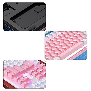 SOLUSTRE 104 Hardware Ultra Compact Keyboard Mechanical Electronic RGB Keyboard Private Model Computer Wired Keyboard USB Wired Keyboard Wired k500 Accessories Mechanical Feel Shine abs