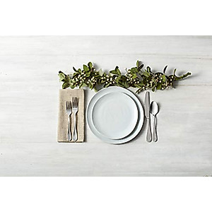 Everyday White by Fitz and Floyd Organic 12 Piece Dinnerware Set, Service for 4