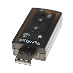 Simyoung USB 7.1 Channel USB External Sound Card Audio Adapter(Sound Card) Black