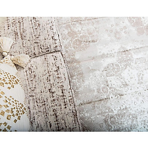 Unique Loom Sofia Collection Area Rug - Salle Garnier (6' 1" x 9' Rectangle, Beige/ Ivory)