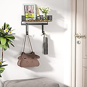 SRIWATANA Ironing Board Hanger Wall Mount, Iron and Ironing Board Holder for Laundry Room Organization and Storage - Carbonized Black