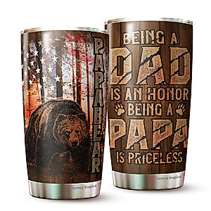 Kozmoz Inspire Dad Gifts- Fathers Day Gift -Christmas gift for Dad- Best Gifts For Dad From Son- Birthday Gifts For Dad From Daughter, Funny Dad Cups Tumbler, Dad Travel Mug, Gifts from wife