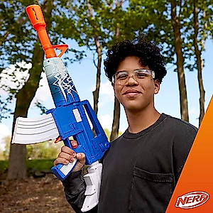 Nerf Fortnite Blue Shock Blaster, 10 Dart Clip, 10 Elite Nerf Darts, includes Bonus Code to Unlock The Beat Wrap in The Game, Motorized Dart Blaster