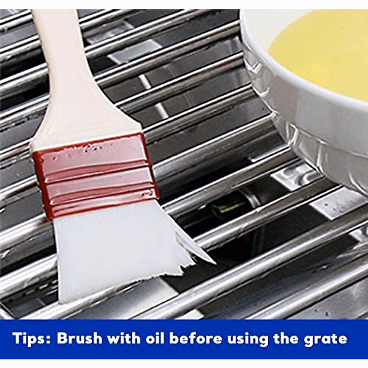 Shengyongh SSBG179A (4-Pack) 304 Stainless Steel Cooking Grid Grates and Heat Plates and Cast Iron Burner Replacement Parts Kit for Master Forge BG179A, BG179AO Grill Parts