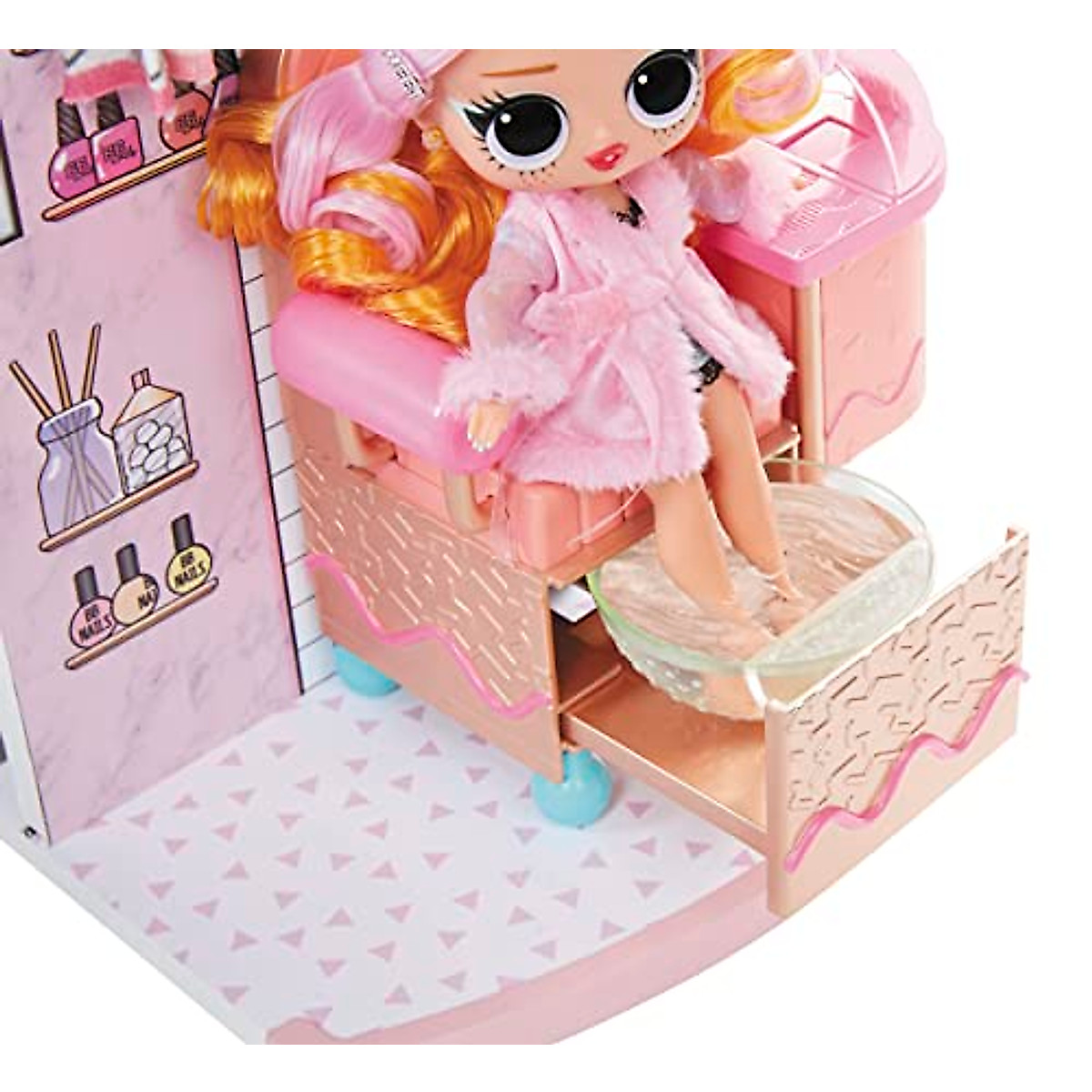 L.O.L. Surprise! Shine On Salon & Spa 5-N-1 Playset with 65+ Surprises- Working Waterfall, Light-Up Mirror, Full 360 Play and Accessories, Holiday Toy, Great Gift for Kids Girls Boys Ages 4 5 6+ Years Old