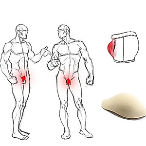 LOYEJGL 6 Package Men Underwear Cup Bulge Enlarge Enhancing Sponge Pad Swimwear Padded for Swimming Boxers Briefs G String Thongs Shorts