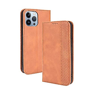 Fansipro Wallet Folio Case for Oppo Reno 2, Premium PU Leather Slim Fit Cover for Reno 2, 2 Card Slots, 1 Transparent Photo Frame Slot, Small Lattice, Brown