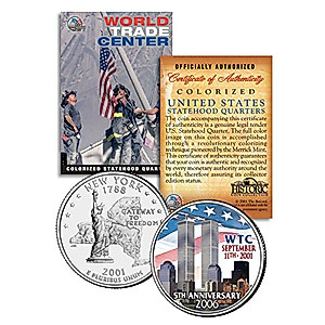 WORLD TRADE CENTER 5th Anniversary 9/11 New York State Quarter U.S. Coin WTC