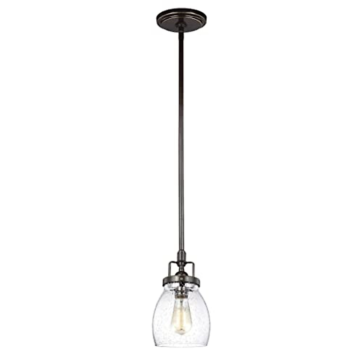 Generation Lighting 6114501-710 Belton One - Light Mini-Pendant Hanging Modern Fixture, Bronze