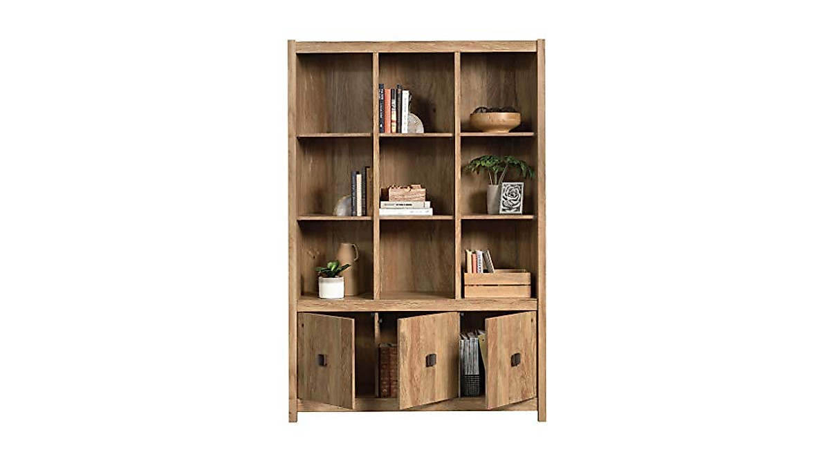 Sauder Cannery Bridge Storage Wall - Stylish Organization in Mango Finish