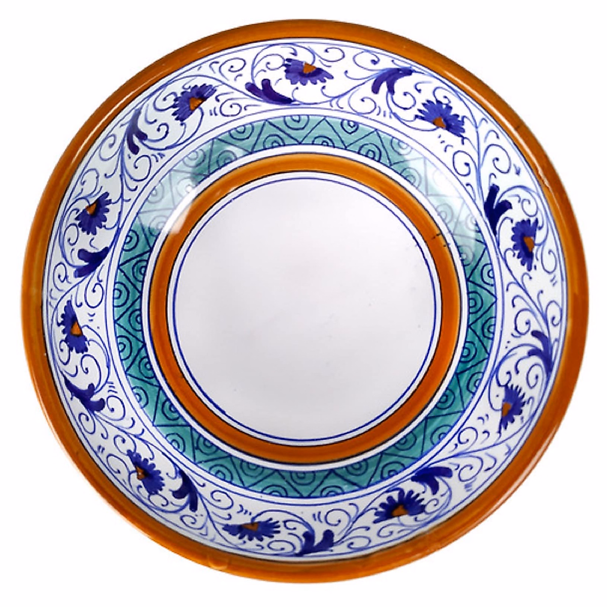 GUTE Deruta Italy Penny Cereal Bowl | Handcrafted & Handpainted Italian Ceramics | Authentic Italian Pottery Handmade in Deruta, Italy