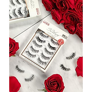 KISS So Wispy Curated Collection of Bestselling False Eyelash Styles Multipack, Volume & Curl, Lash Extensions Look, Signature Wispy Effect, Cruelty Free, Reusable, Contact Lens Friendly, 5-Pair