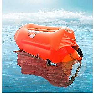 Naturehike Swim Buoy Inflatable Swimming Tow Float Difting Bag Dry Bag Water Sport Storage Bag(Orange)