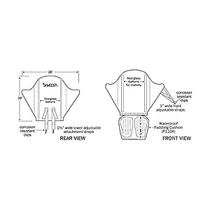 Skwoosh High Back Kayak Seat with Gel Seat Cushion | Made in USA