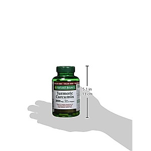 Nature's Bounty Turmeric Curcumin 1000mg Plus Black Pepper, 90 Capsules