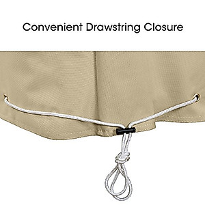 SunPatio Outdoor Bench Cover 80 Inch, Heavy Duty Sofa Cover, Patio Furniture Cover, All Weather Protection, Beige