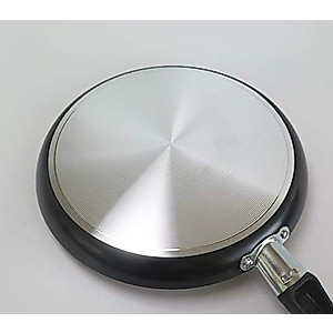 Tredoni 8.5" Crepe Pan Non-Stick Aluminum Pancake Frypan, Black (8.5 inch = 22 cm)