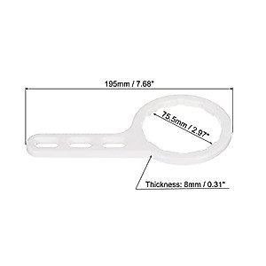 MECCANIXITY Water Filter Housing Wrench Fit for 1812 Water Filter Housing Plastic Filter Housing Wrench White 2Pack