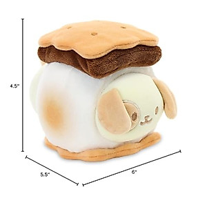 Anirollz Stuffed Animal Plush Toy – 6" Small Bakery Theme Outfitz Plush Doll | Soft, Squishy, Warm, Cute, Comfort, Safe | Birthday Gift Pillow with Puppy Dog in S'More Puppiroll