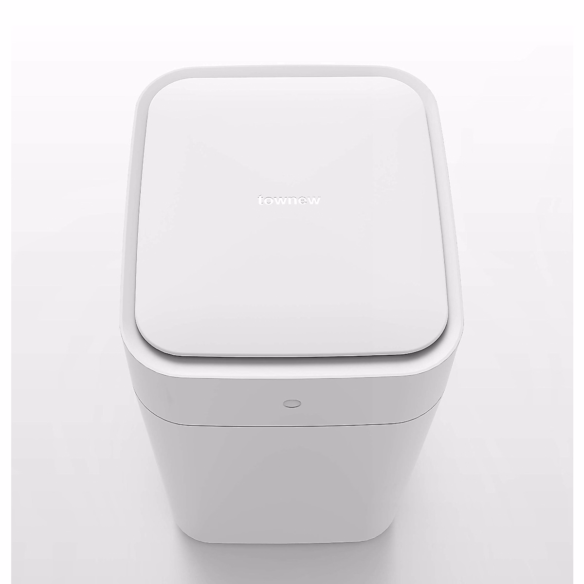 TOWNEW T1 Self-Sealing and Self-Changing 4 Gallon Trash Can, Automatic Open Lid and Motion Sense Activated Smart Home Electric Garbage Bin, White x1 Refill Ring Included (Up to 25 Bags)