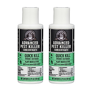 Grandpa Gus's Natural Advanced Pest Killer Concentrate, Plant-Based Actives Quick Kill Multiple Insect Species, Indoor & Outdoor Use, Light Scent, 3.7 fl oz (Pack of 2)