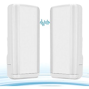 Wireless WiFi Bridge, UeeVii CPE881 5.8G Point-to-Point Access Outdoor CPE Kit Long Range Transmitter Supports 2.5KM Transmission Distance with 14 dBi High-Gain Antenna,2-Pack
