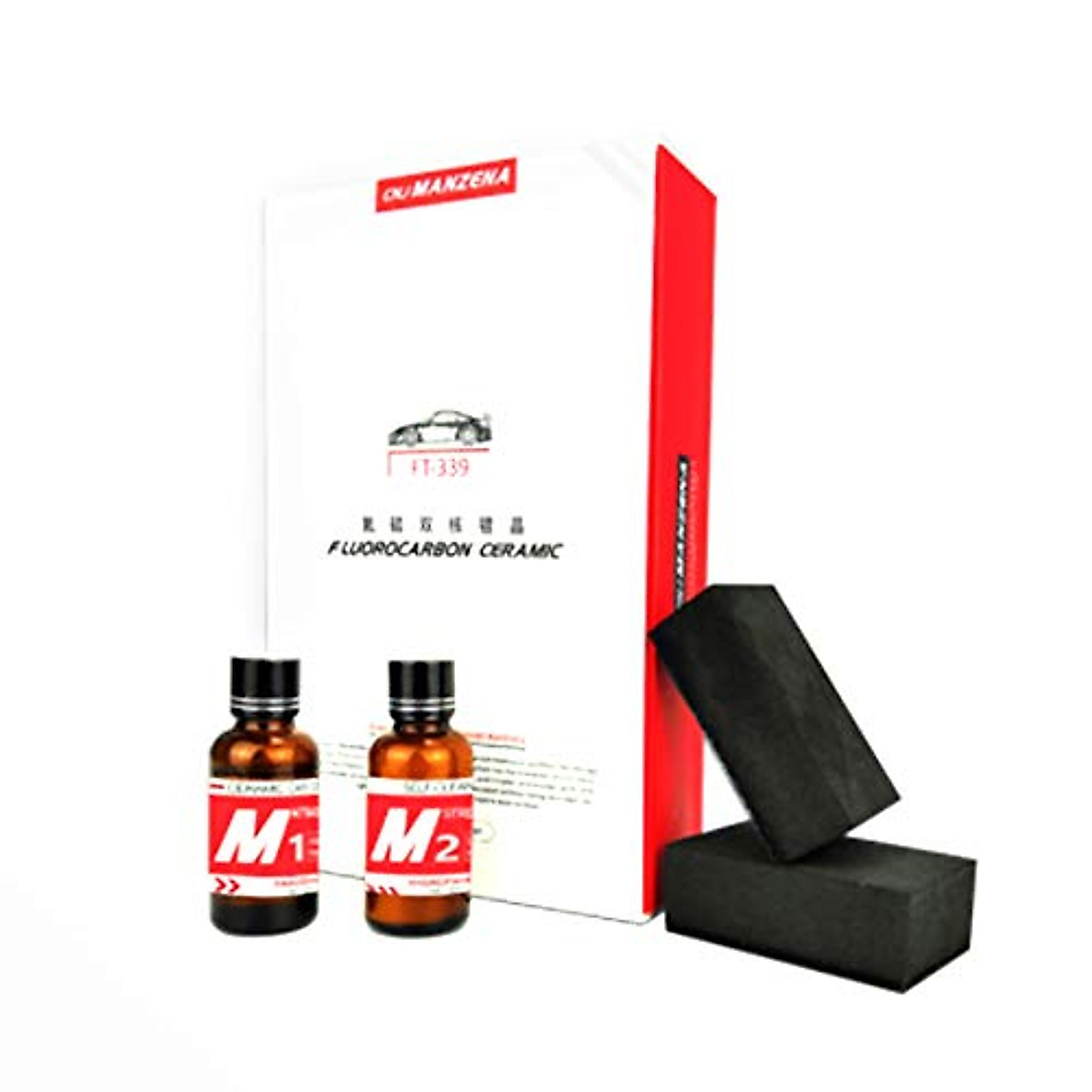 9H Ceramic Automotive Coating car kit,Anti Scratch Car Liquid Nano Ceramic Coating Paint Sealant Protection Super Hydrophobic Glass Coating Polish-30ML（Pack of 2）