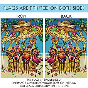 Toland Home Garden Tiki Beach Bar 28 x 40-Inch Decorative USA-Produced House Flag