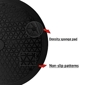 UEJYWUY 6 Pack 12 Inch Lazy Susan Turntable Organizer, 360°Heavy Duty Rotating Swivel Stand with Steel Ball Bearings for Plants,TV, Sculpture, Artworks, Paint Projects, Black