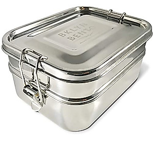 Stainless Steel Bento Box Lunch Box, A Large Metal 3 Compartment Tiffin Food Container Lunchbox For Boys Girls & Adults, Eco Friendly Meal Prep Food Container Storage For School or Work