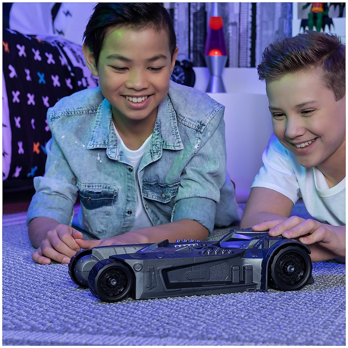 DC Comics Spin Master Batman Batmobile and Batboat 2-in-1 Transforming Vehicle, for Use 4-Inch Action Figures, Kids Toys for Boys