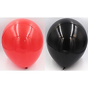 Red Black Balloon Arch Garland Kit-120pcs Red Black Balloons Setup for Baby Shower, Bridal Shower, Birthday Party, Celebrations, Aniversary