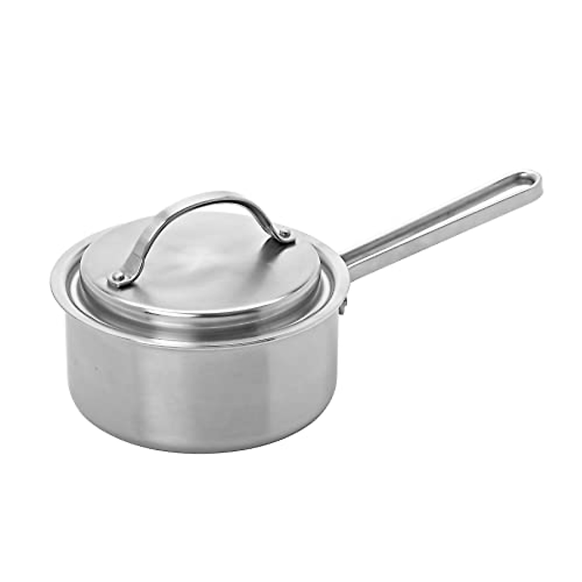 CHEF TOPF 1.5 qt 5-ply stainless steel sauce pan with cover, Brushed finish, full 5-ply, multi-clad, oven safe, dishwasher safe