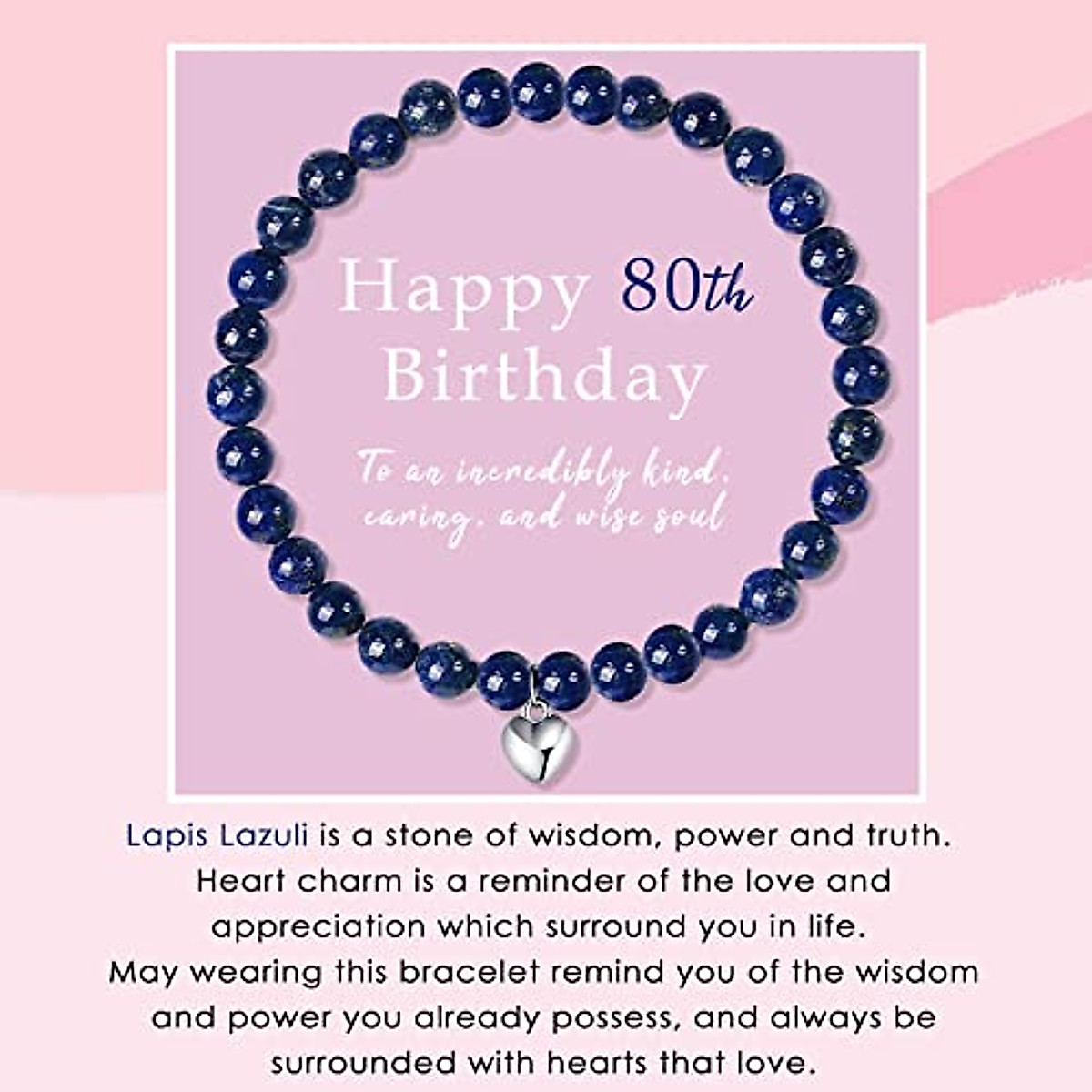 Diosky 80th Birthday Gifts for Women, 80th Birthday Gift Idea for 80 Year Old Woman, Mom, Wife, Grandma, Friend