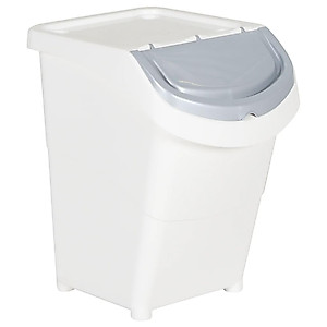 vidaXL 3-Piece Stackable Waste Bins with Detachable Lids, White Polypropylene, 31.7 Gal Total Capacity, Easy Cleaning, Lightweight and Impact-Resistant