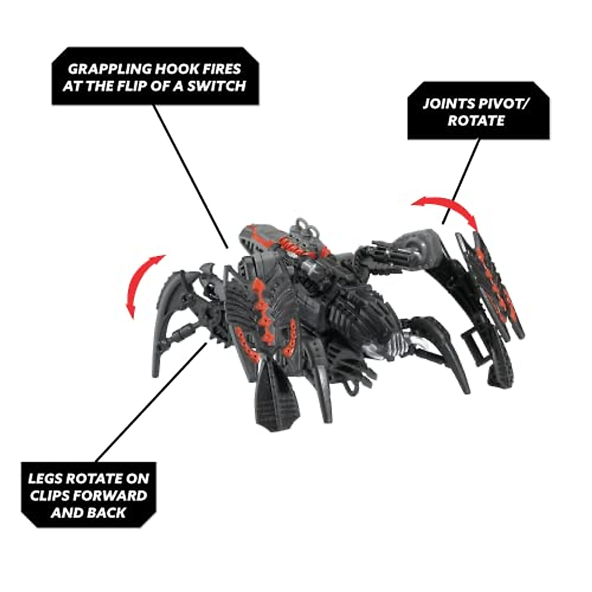 Snap Ships Komplex Tunnelweb K.L.A.W. Spider Mech - Build to Battle - Make 2 Different Builds - Ages 8+