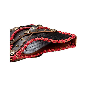 longbowmaker Archery Manchu Quiver Mounted Archery Side Quiver Black Cow Leather Archery Arrows Quiver Field Quiver