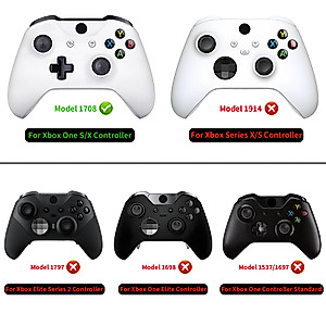 eXtremeRate Origin of Chaos Patterned Front Housing Shell Case, Soft Touch Faceplate Cover Replacement Kit for Xbox One S & One X Controller (Model 1708) - Controller NOT Included