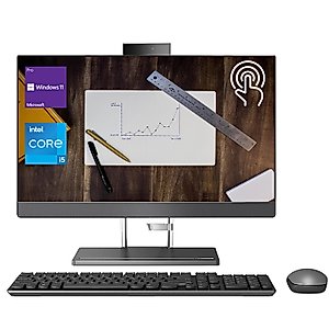 2023 Lenovo IdeaCentre 5i All-in-One Desktop for Business Professional & Student, 23.8" FHD Touchscreen, Intel Core i5-12500H (Beats i7-11370H), 16GB DDR5 RAM, 1TB SSD, Wireless KB & Mouse, Win 11 Pro