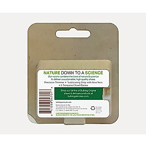 Bulldog Mens Skincare and Grooming Original Razor Blades Refills for Men, 4 Count