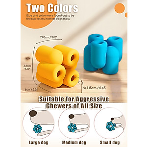 Moonorange Treat Dog Toy, Dog Chew Toys for Aggressive Chewers, Interactive Slow Feeder Dog Toys, Durable Fillable Toy Collection, Frozen Feeding Dog Toy for All Breed Sizes (Blue)