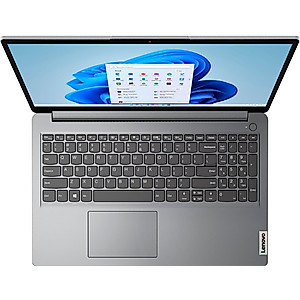Lenovo IdeaPad 1 15.6"" HD Laptop, Athlon Silver 7120U, 4GB RAM, 256GB PCIE SSD, Webcam, Type-C, SD Card Reader, USB-A&C, Wi-Fi 6, Windows 11 + GM Accessory, Cloud Grey