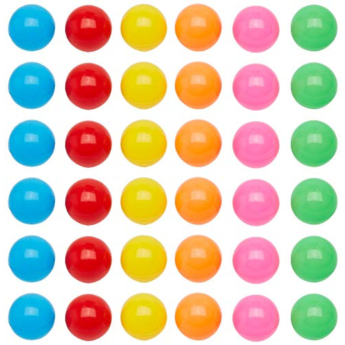 Amazon Basics BPA Free Crush-Proof Plastic Ball, Pit Balls with Storage Bag, for Toddlers Kids 12+ Months Play, Pack of 1000 Balls, 6 Bright Colors