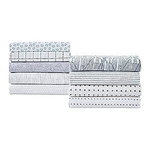 City Scene - Queen Sheets, Cotton Percale Bedding, Crisp & Cooling Home Decor (Radius Charcoal, Queen)