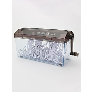 iayokocc Mini Hand Shredder,Portable Paper Shredder Manual Shredder,Home Office Desktop Stationery,Hand Paper Shredder for Paper, Notes, Bills, Portrait, Photos