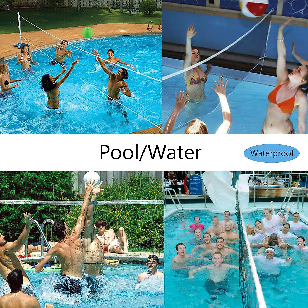 YLOVAN Volleyball Net for Pool Beach Park Backyard Outdoor or Indoor Sports Portable Volleyball Replacement Net(32 FT x 3 FT) Poles Not Included